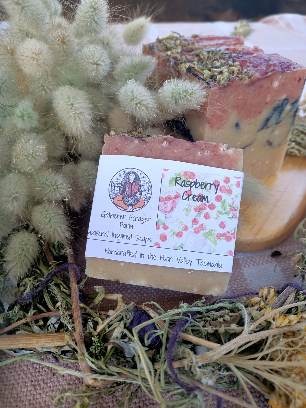 Raspberry Cream soap – Gatherer Forager